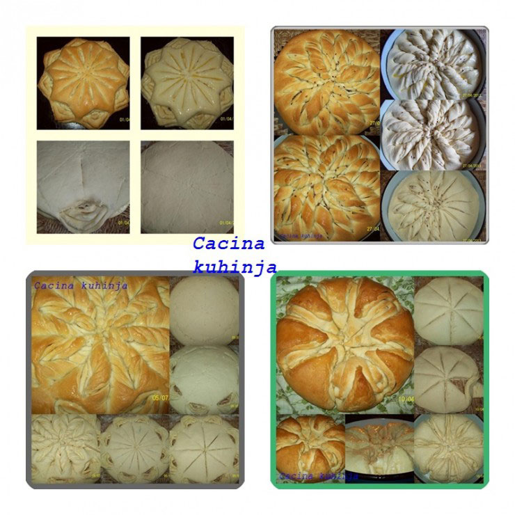 Pogače po modelima Valentine Zurkan. Osnovni recept za testo za sve ...